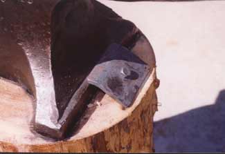 Anvil Base Stump Preparation | Shady Grove Blacksmith