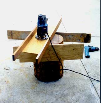 Anvil Base Stump Preparation | Shady Grove Blacksmith